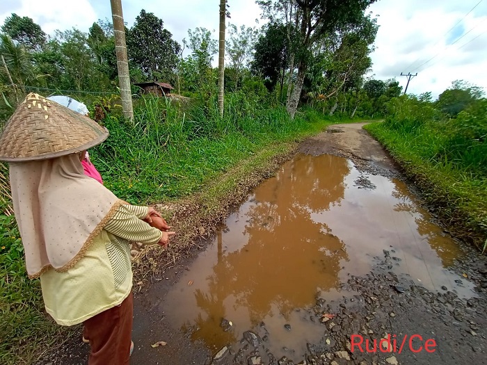 Jalan Penghubung Dua Desa Rusak Parah, Warga Minta Perhatian